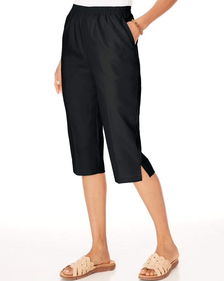 Blair Womens Ready To Wear Poplin Pedal Pushers - Walmart.com