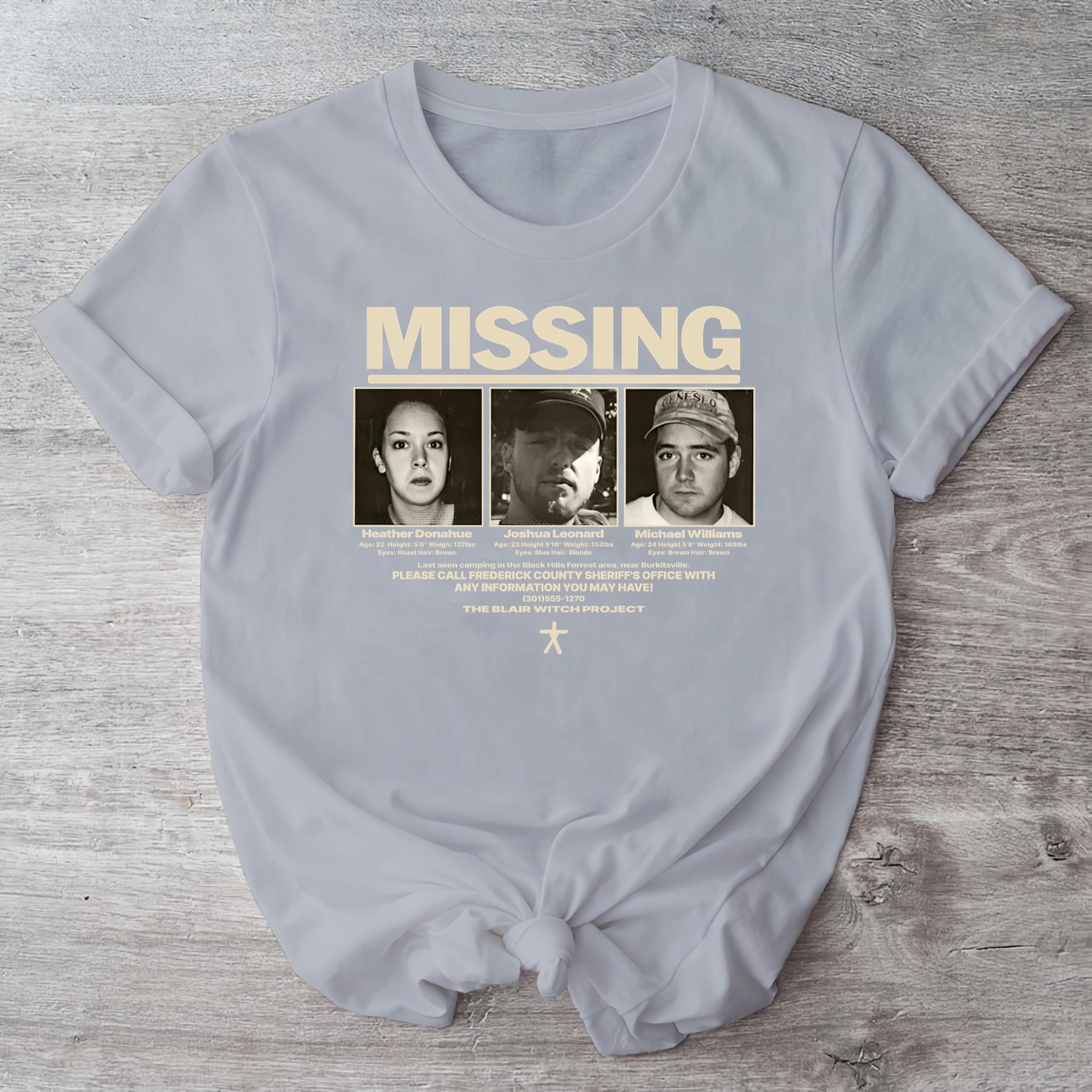 Blair Witch Project MISSING T Shirt Black Variant - Various Sizes ...