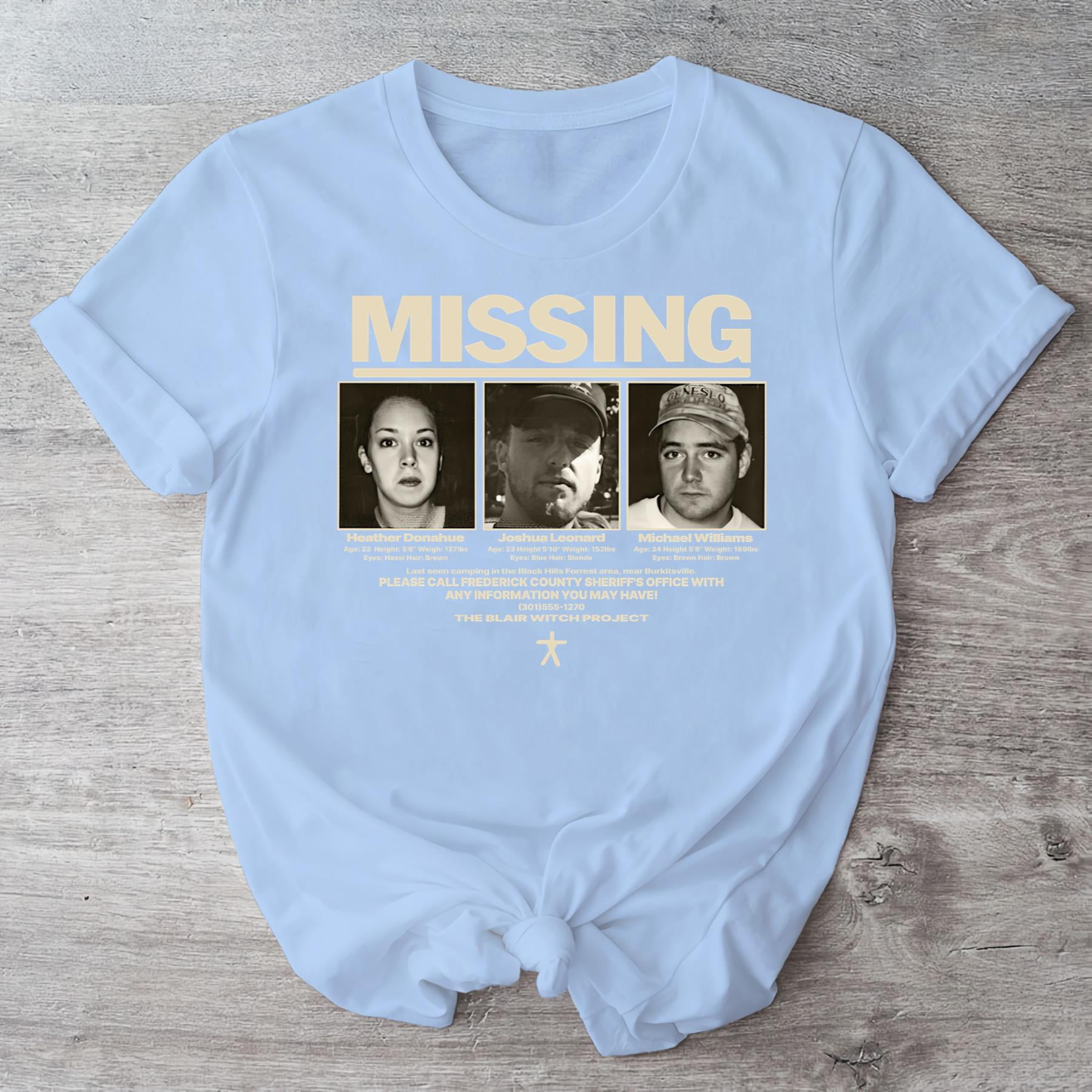 Blair Witch Project MISSING T Shirt Black Variant - Various Sizes ...