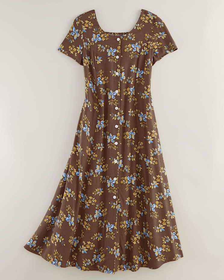 Blair Womens Fresh Pick Short Sleeve Challis Dress - Walmart.com