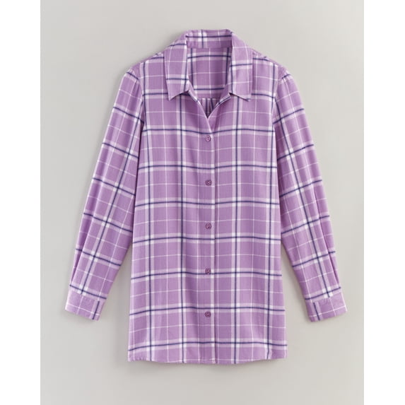 Blair Womens Super-Soft Flannel Shirt - Walmart.com