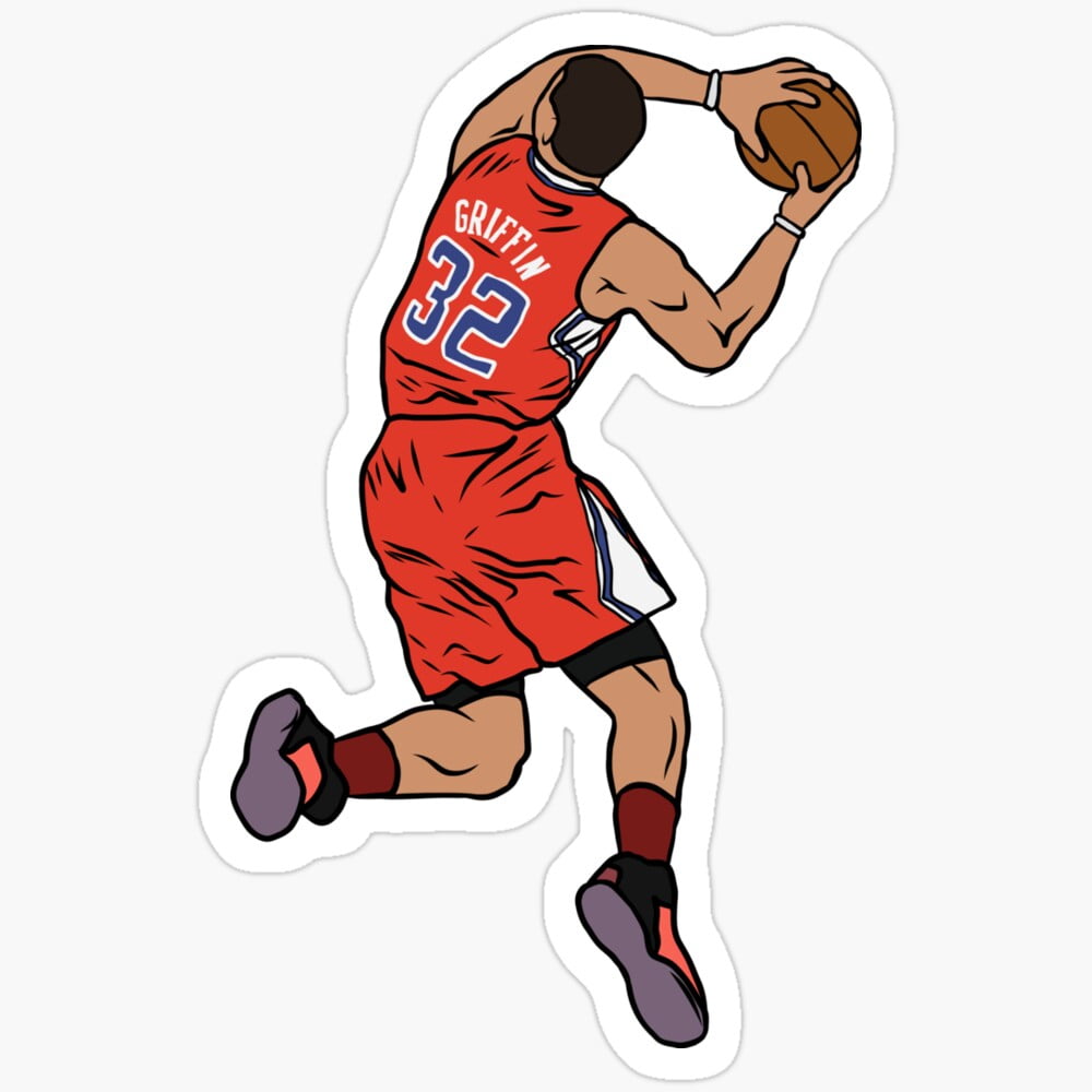 Blake Griffin Slam Dunk Sticker Phone Decal Water Bottle Stickers Car ...