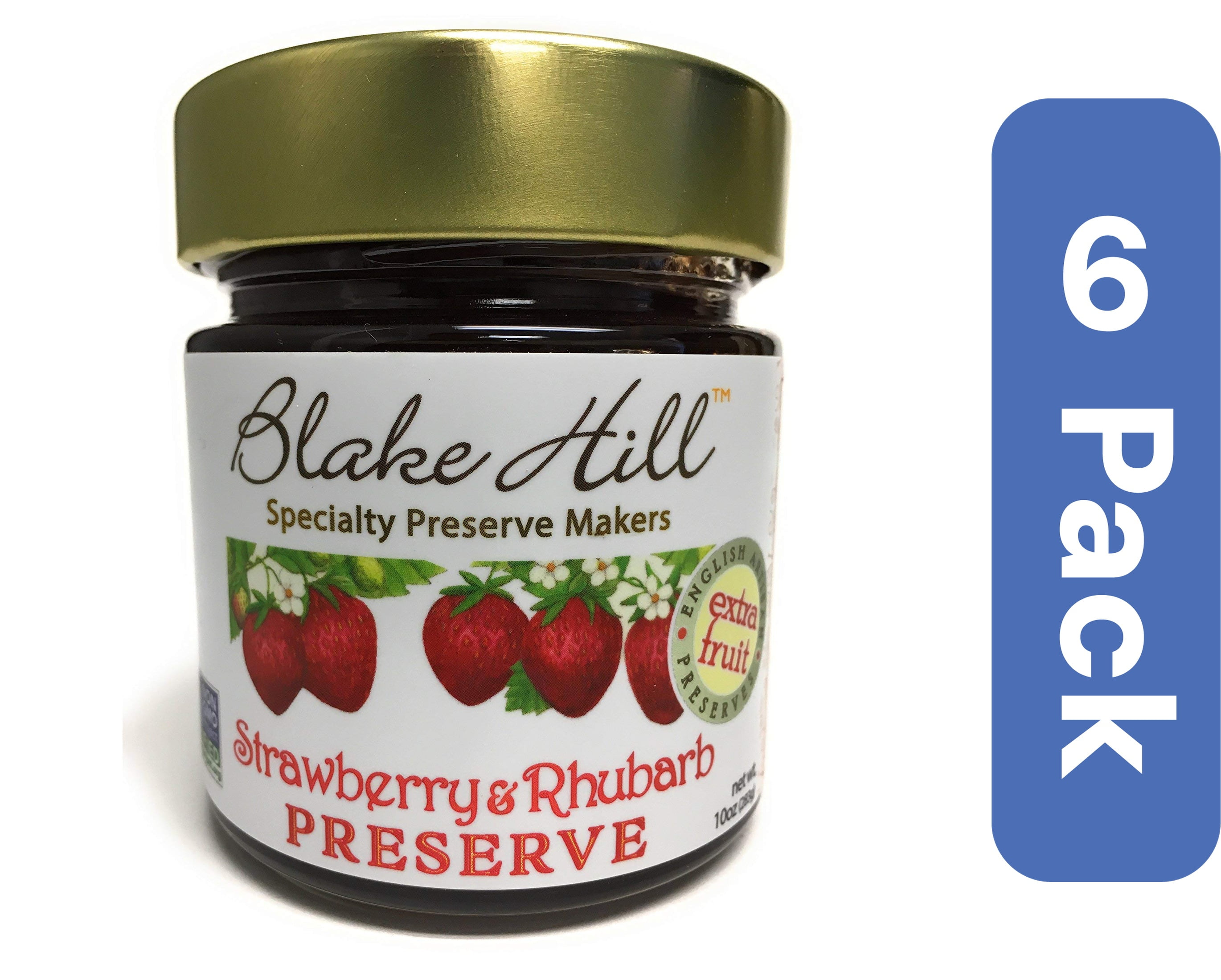 Blake Hill Preserve Strawberry Rhubarb 10 oz (Pack Of 6) - Walmart.com