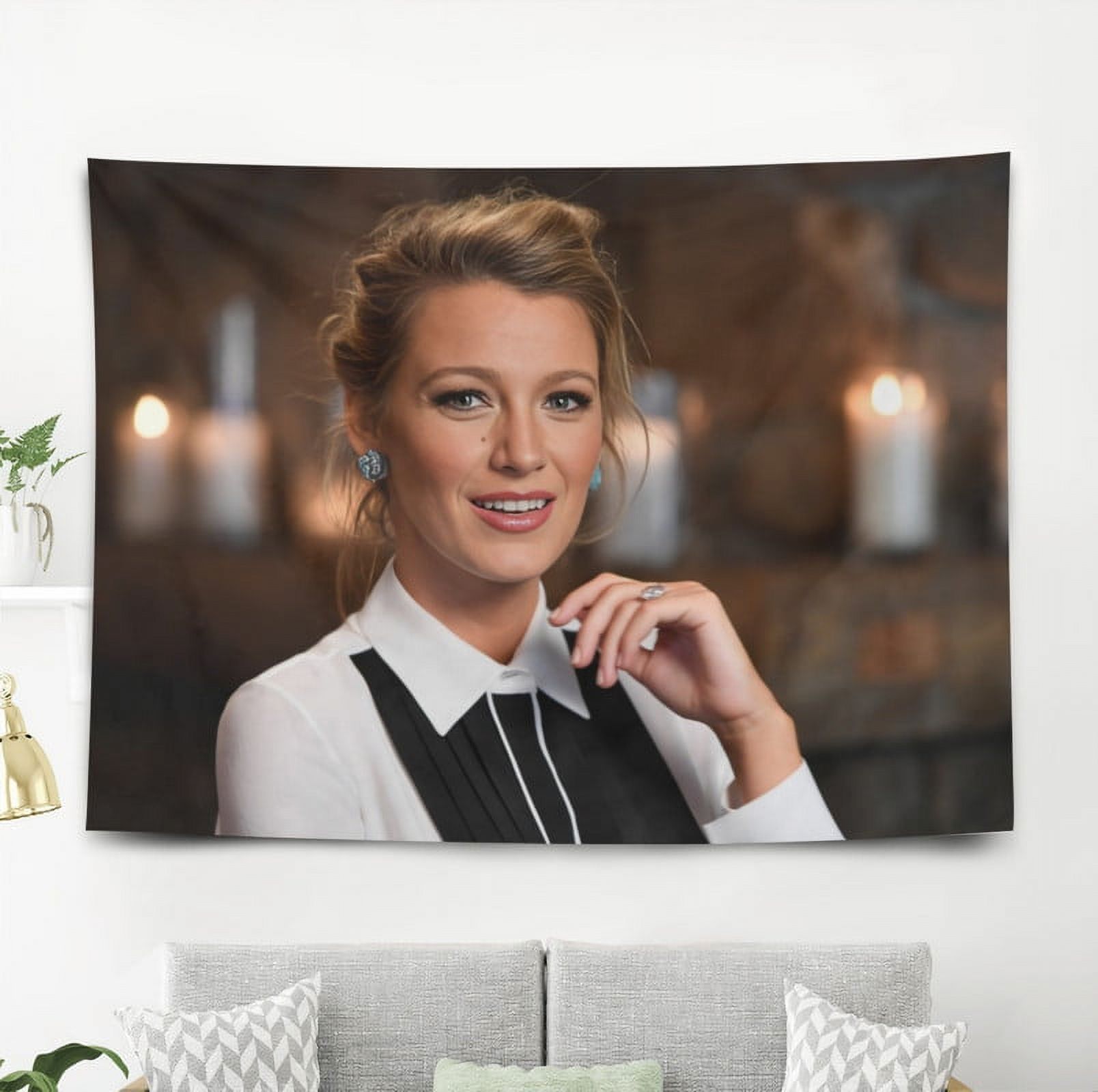 Blake Lively Tapestry Gift Wall Hanging Backdrop for Room Bedroom Girls ...