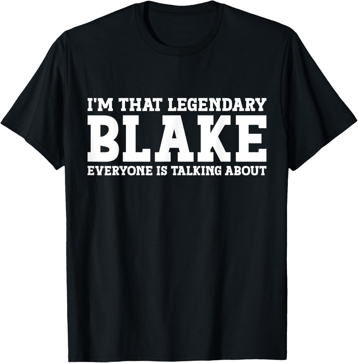 Blake Personal Name Funny Blake T-Shirt - Walmart.com