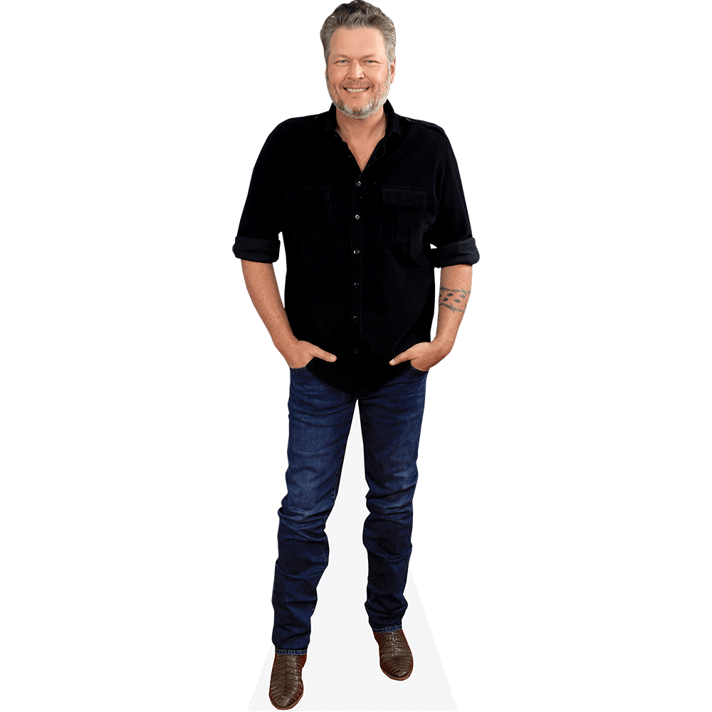 Blake Shelton (Casual) Mini Cardboard Cutout Standee - Walmart.com