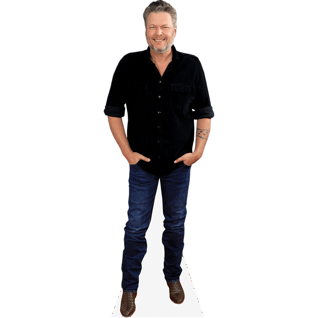 Blake Shelton (Casual) Mini Cardboard Cutout Standee - Walmart.com