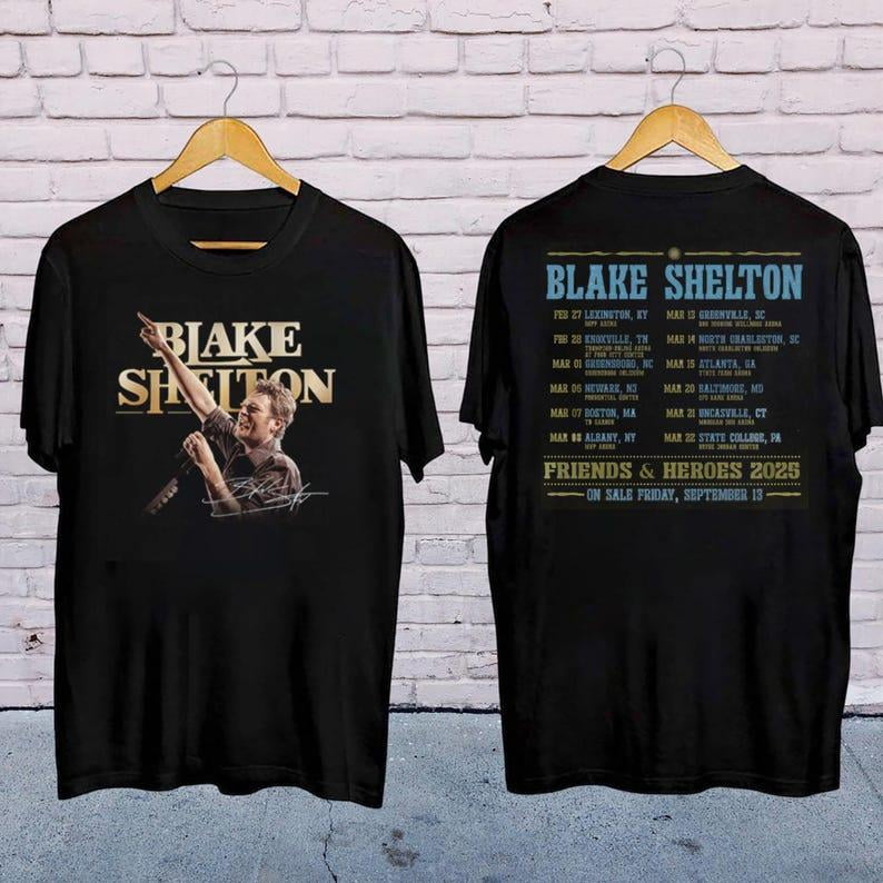 Blake Shelton Country Music. 2025 Blake Shelton Friends and Heroes Tour ...