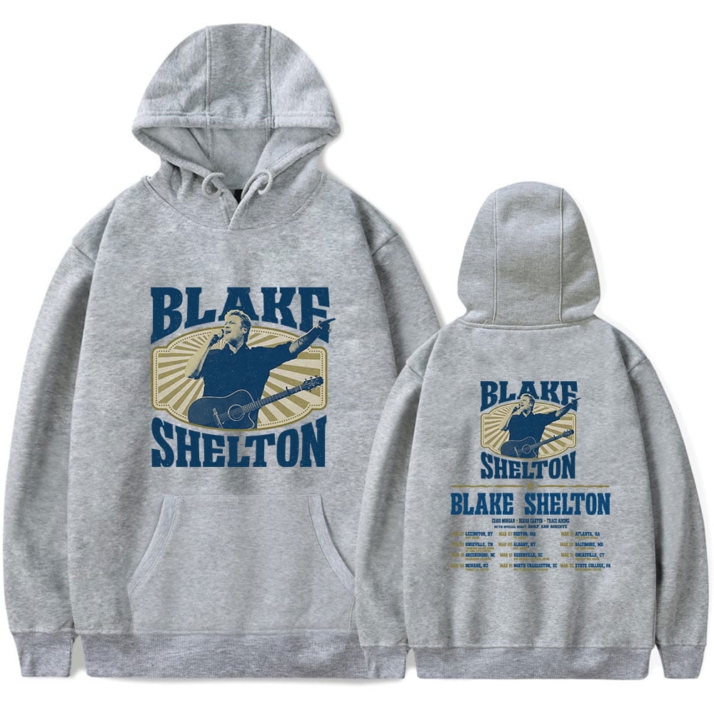 Blake Shelton Friends Heroes 2025 Tour Merch Hoodie long sleeved unisex ...