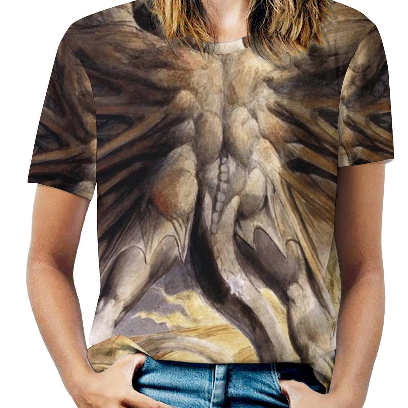 Blake. The Great Red Dragon And The Woman Clothed In Sun. Women'S T ...