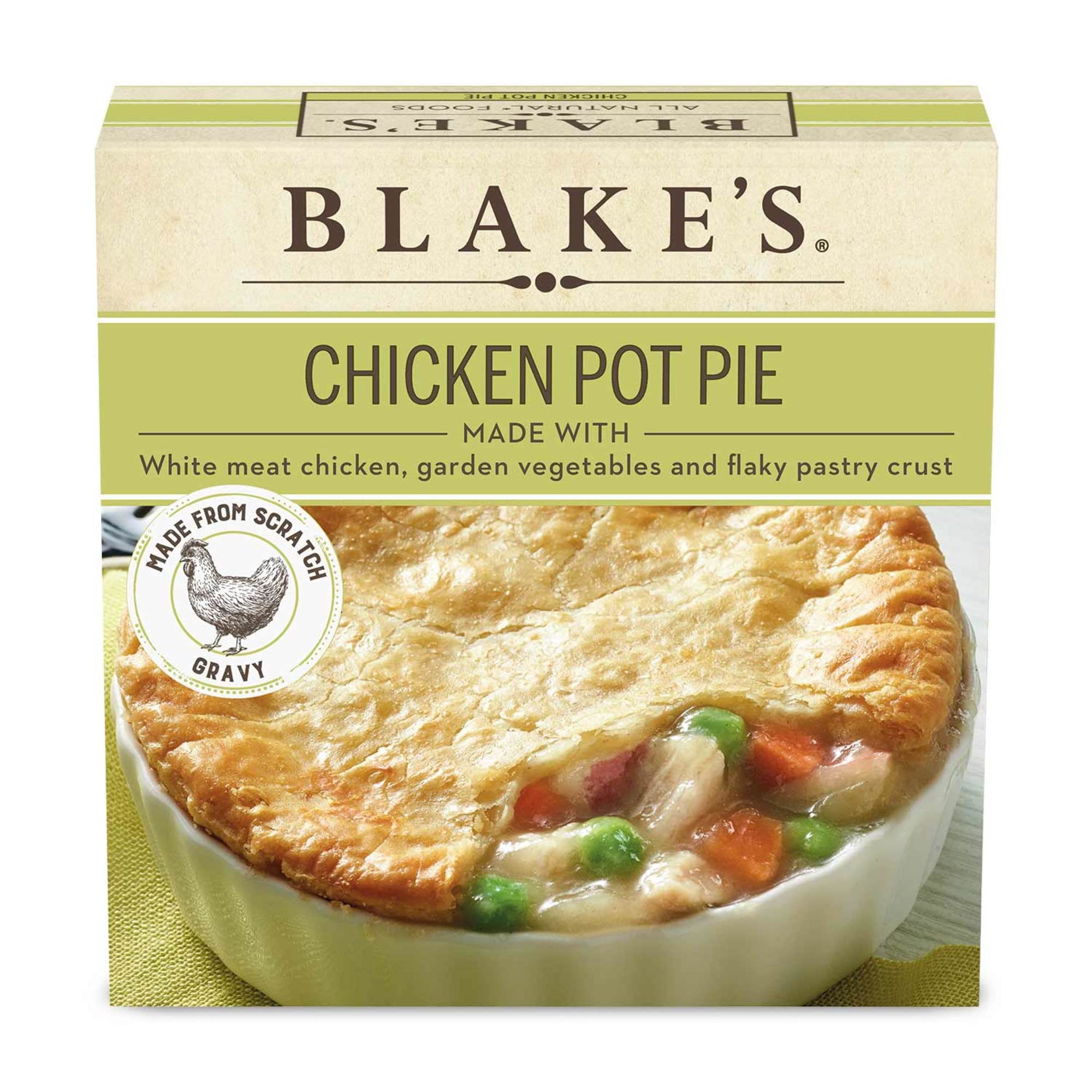 Blake's All Natural Chicken Pot Pie, Frozen Meal, 8 oz (Frozen ...