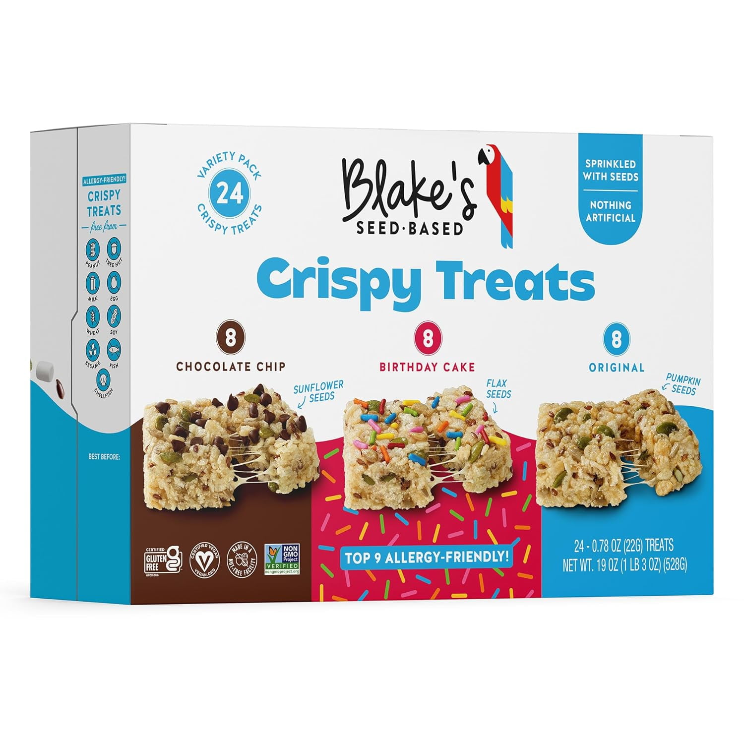 Blake’s Seed Based Crispy Treats – Variety Pack (24 Count), Vegan ...