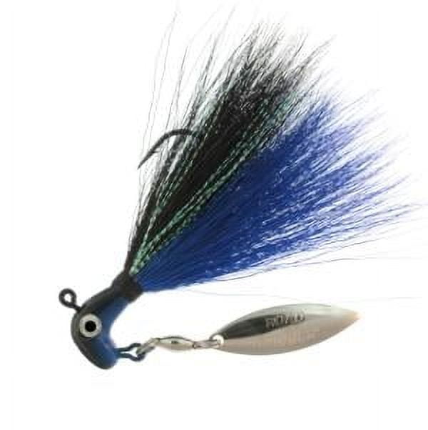 Blakemore Road Runner Bucktail Pro Jig Fishing Lure, Shad Black & Blue ...
