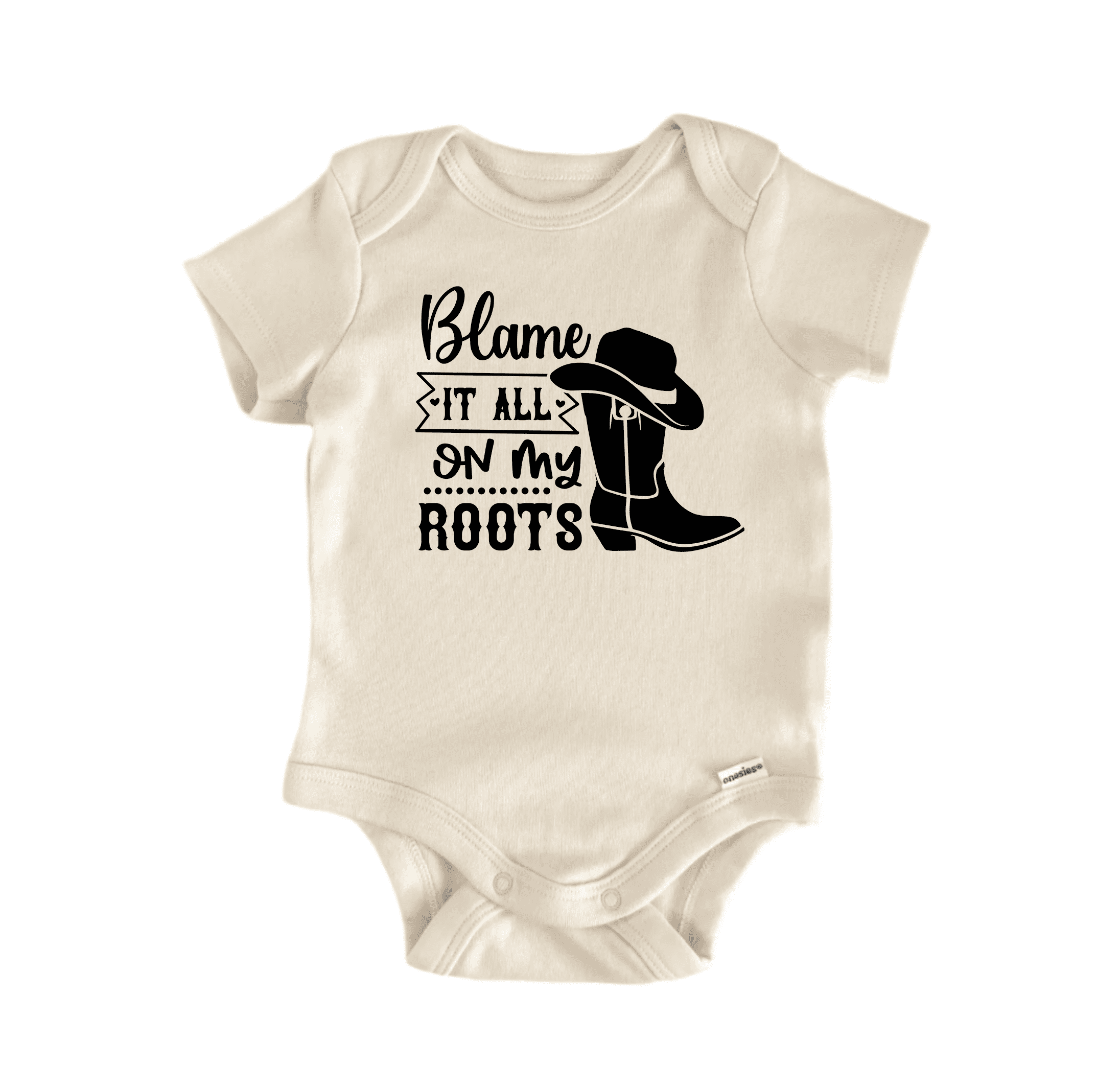 Blame It On My Roots Country Western - Baby Boy Girl Clothes Bodysuit ...