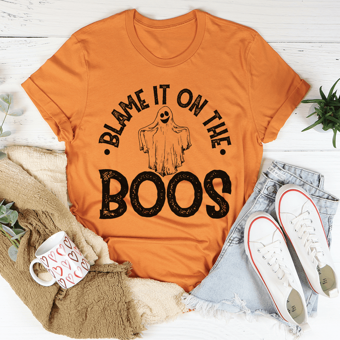 Blame It On The Boos Tee Athletic Heather S Peachy Sunday T-Shirt ...