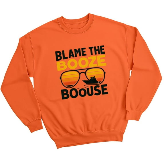 Blame The Booze Funny Cruise Vacation Matching Humor Themed Graphic ...