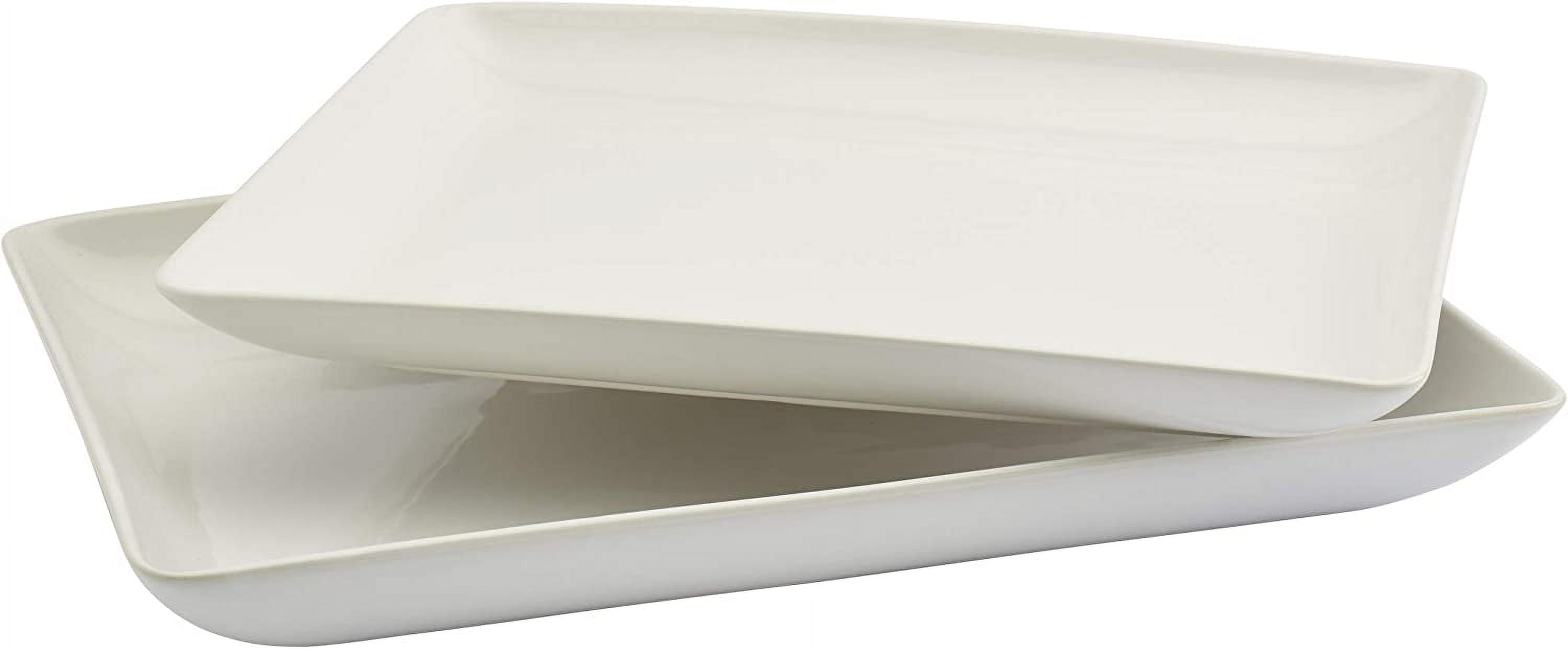 Blanc de Blanc White Serveware Collection- Nested Bowls Platters ...