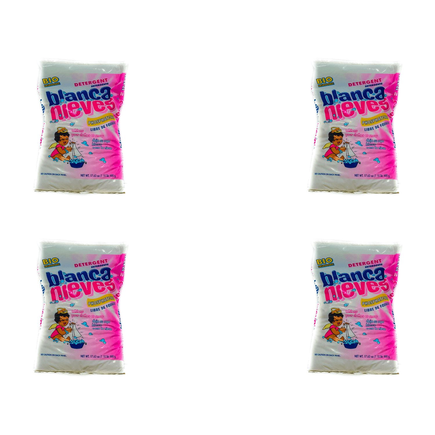 Blanca Nieves Powder Laundry Detergent ( 4 x 1.1 lb, 4 Pack) Deep ...