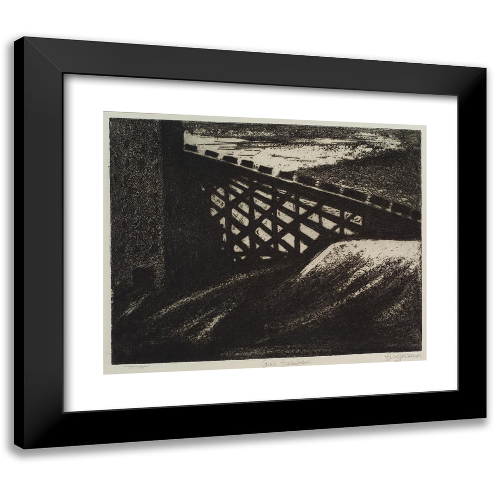Blanche Grambs 24x20 Black Modern Framed Museum Art Print Titled - Coal Breakers (1938 ...