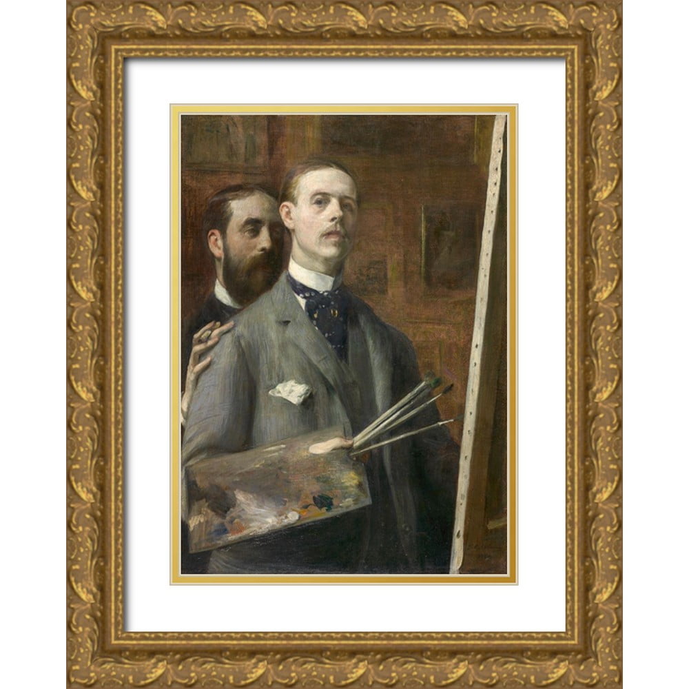 Blanche, Jacques-Emile 11x14 Gold Ornate Wood Framed with Double ...