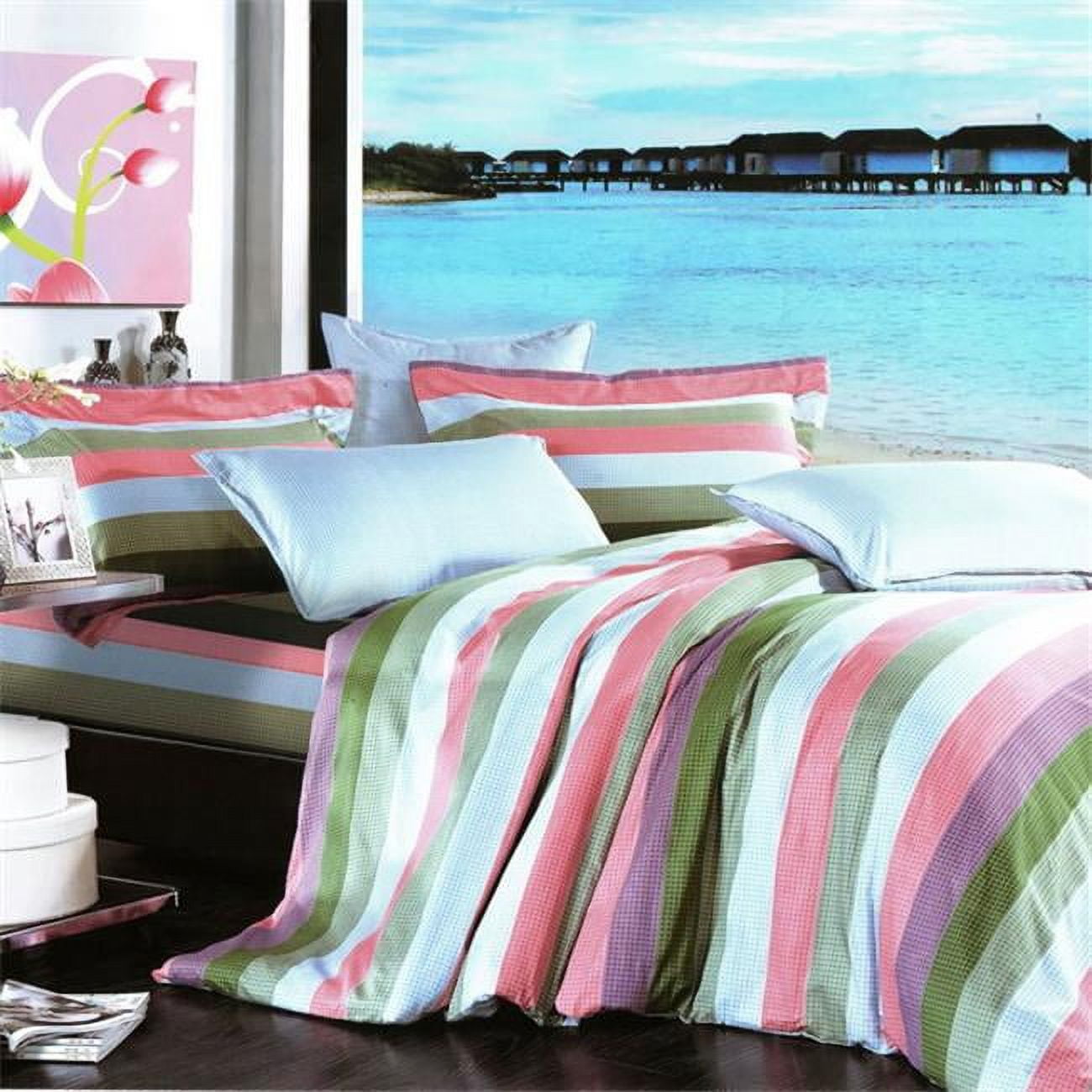 Blancho Bedding Shoreline Luxury 7 Piece Full Bed in a Bag Combo ...
