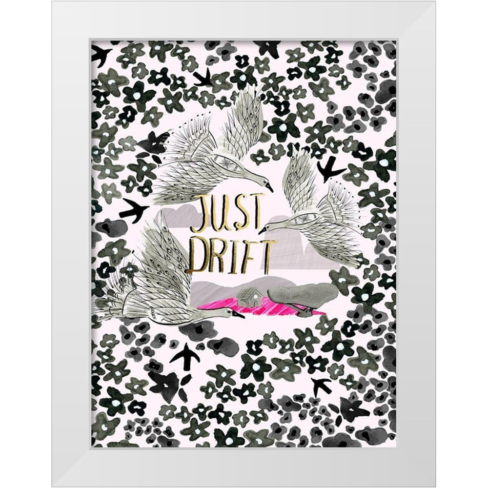 Blanckslate 12x14 White Modern Wood Framed Museum Art Print Titled ...