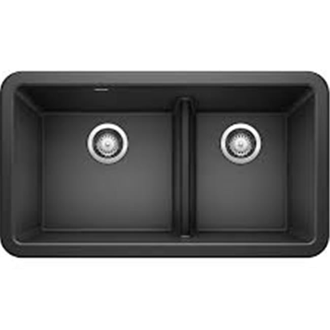 Blanco 402322 33 in. Ikon Apron Low Divide Sink - Anthracite - Walmart.com