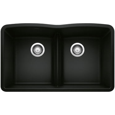 BLANCO DIAMOND 1.75 Low Divide Undermount Reverse - Cinder - Walmart.com