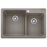 Blanco 442092 Grandis 33" Drop-In Or Undermount Double Basin Silgranit ...