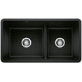 Blanco 442524 Precis 33" Undermount Double Basin Silgranit Kitchen Sink ...