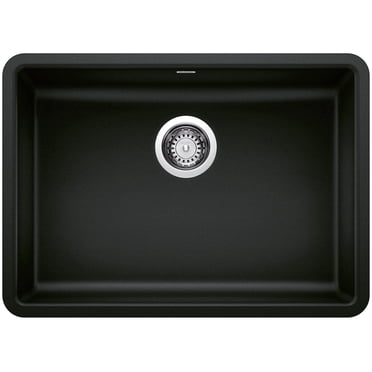Blanco PRECIS 24" Single Bowl SILGRANIT Sink Metallic Gray - Walmart.com