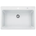"Blanco Grandis 33"" Deep Modern Single Basin Silgranit Kitchen Sink ...