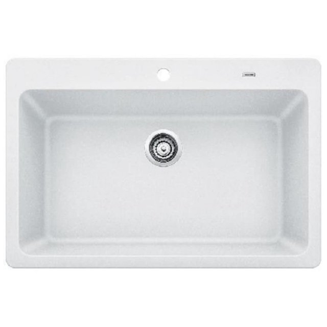 "Blanco Grandis 33"" Deep Modern Single Basin Silgranit Kitchen Sink ...