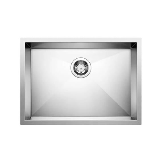 Blanco 443047 Quatrus R0 ADA Version Medium Single Bowl Kitchen Sink ...