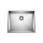 Blanco DIAMOND 1-3/4 with Low Divide Reverse SILGRANIT Sink Metallic ...