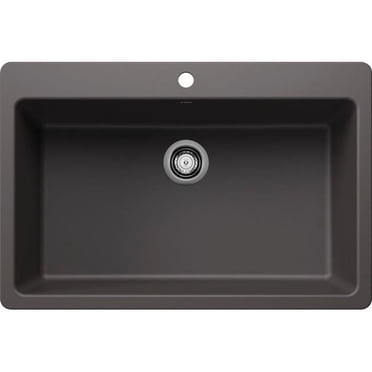 Blanco DIAMOND 1-3/4 with Low Divide SILGRANIT Sink White - Walmart.com