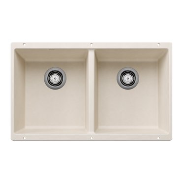 Blanco DIAMOND 1-3/4 with Low Divide Reverse SILGRANIT Sink Metallic ...