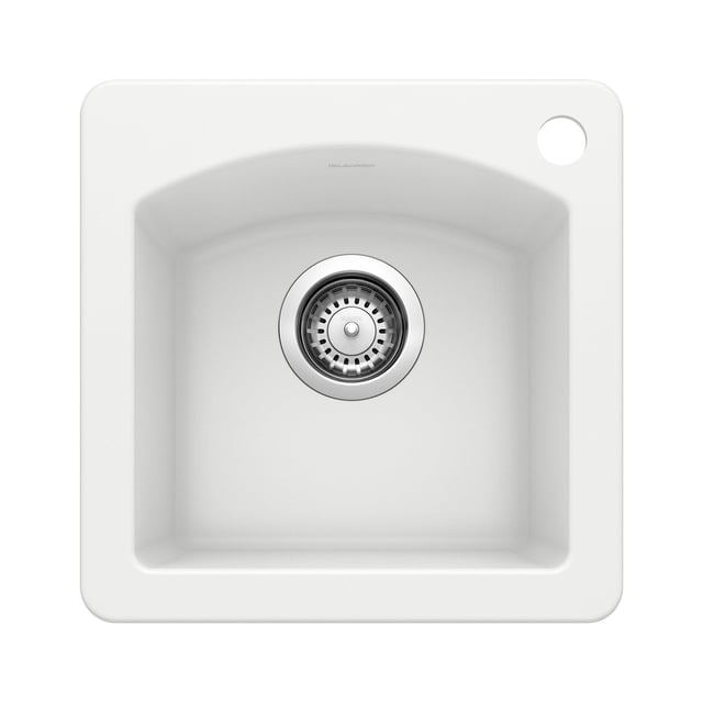 Blanco DIAMOND Bar SILGRANIT Sink Dual Deck SILGRANIT Sink White ...