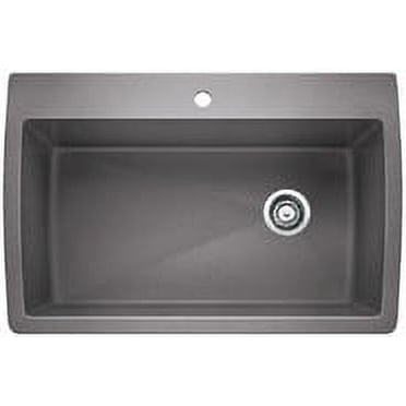 Blanco DIAMOND Super Single Dual Deck SILGRANIT Sink Anthracite ...