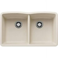 Blanco 442524 Precis 33" Undermount Double Basin Silgranit Kitchen Sink ...