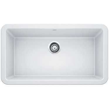 BLANCO PRECIS 1.75 Low Divide Undermount - Metallic Gray - Walmart.com