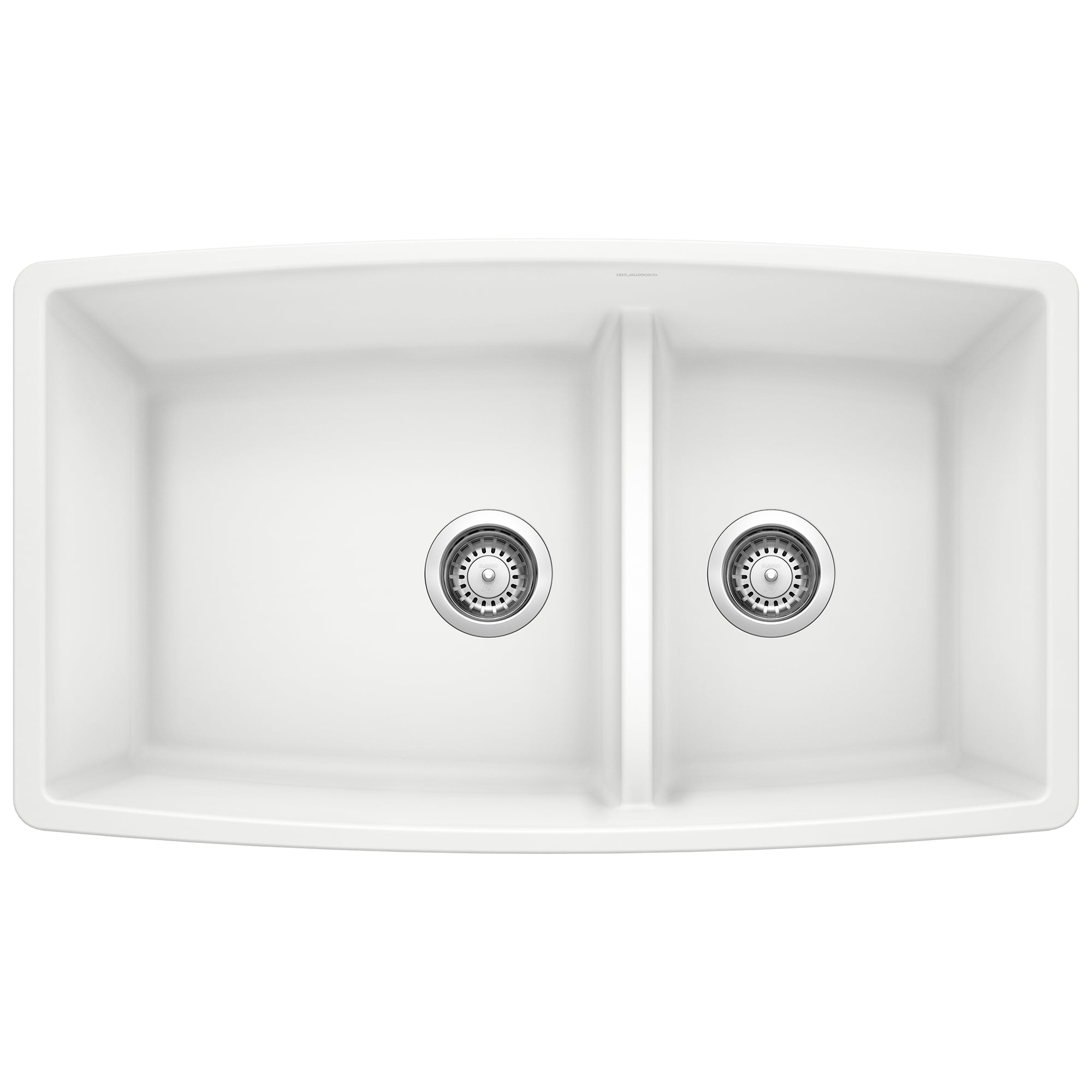 Blanco PERFORMA Medium 1-3/4 with Low Divide SILGRANIT Sink White ...