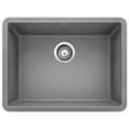 Blanco PRECIS 24" Single Bowl SILGRANIT Sink Metallic Gray - Walmart.com