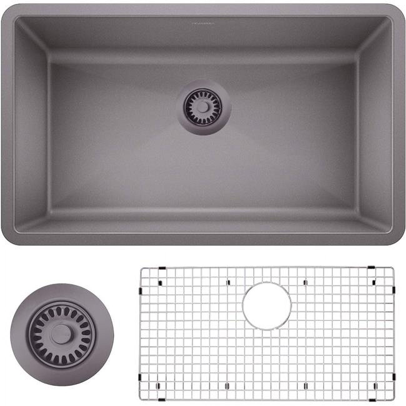 Precis Super Single Bowl Kitchen Sink Kit with Accessories - Walmart.com