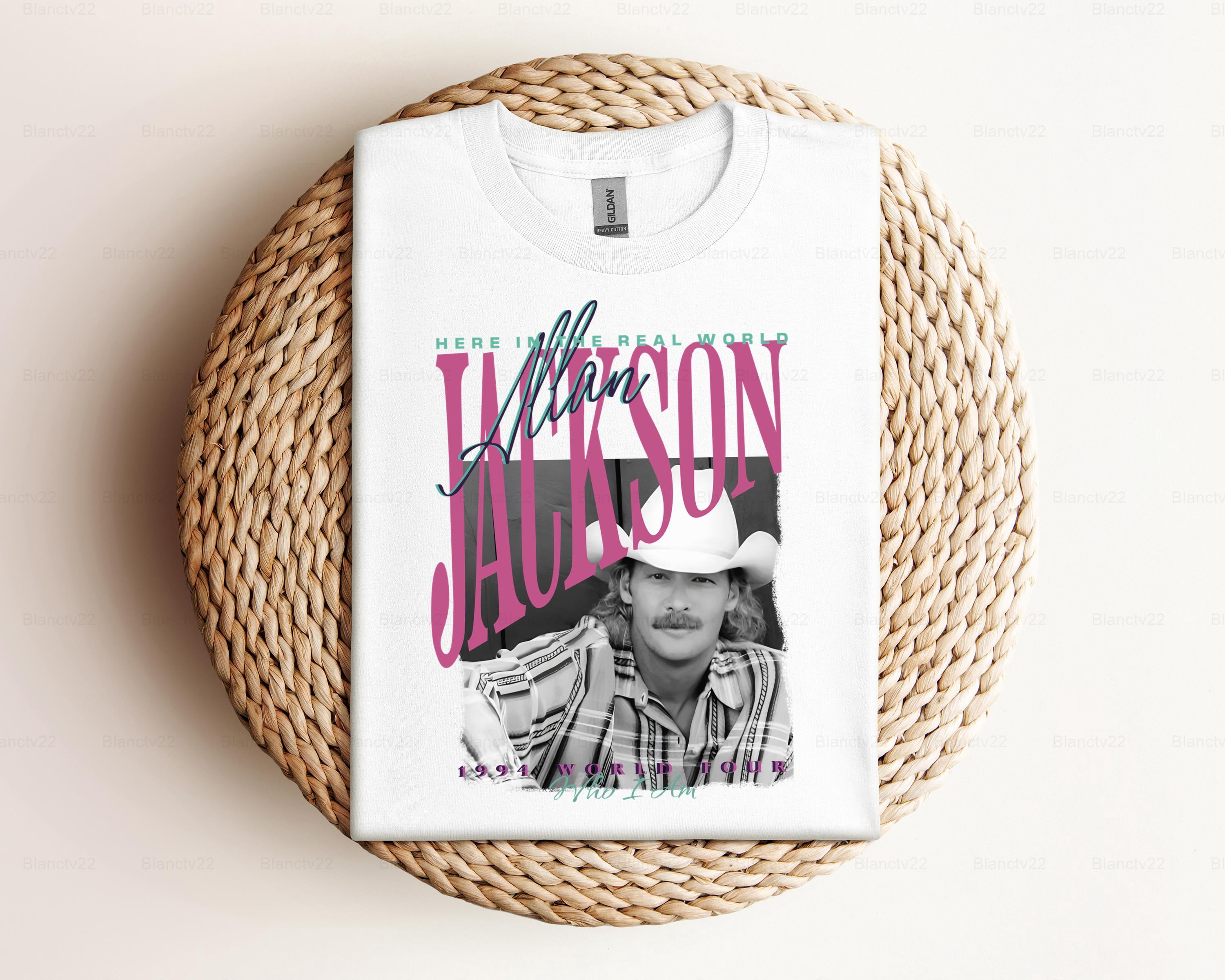Blanctv22 Alan Jackson 1994 Tour T-Shirt Vintage 90s Country Tee, for ...