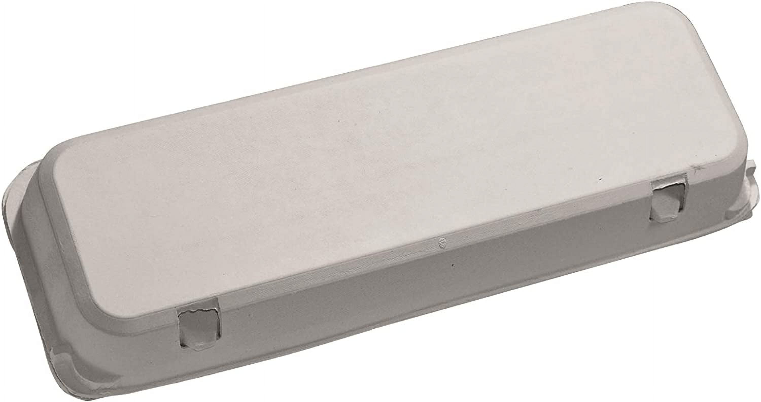 Blank 12-Egg Flat Top Paper Pulp Carton - Bulk Egg Cartons (50 ...