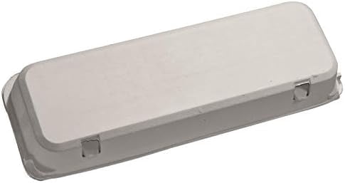 Blank 12-Egg Flat Top Paper Pulp Carton - Bulk Egg Cartons (50 ...