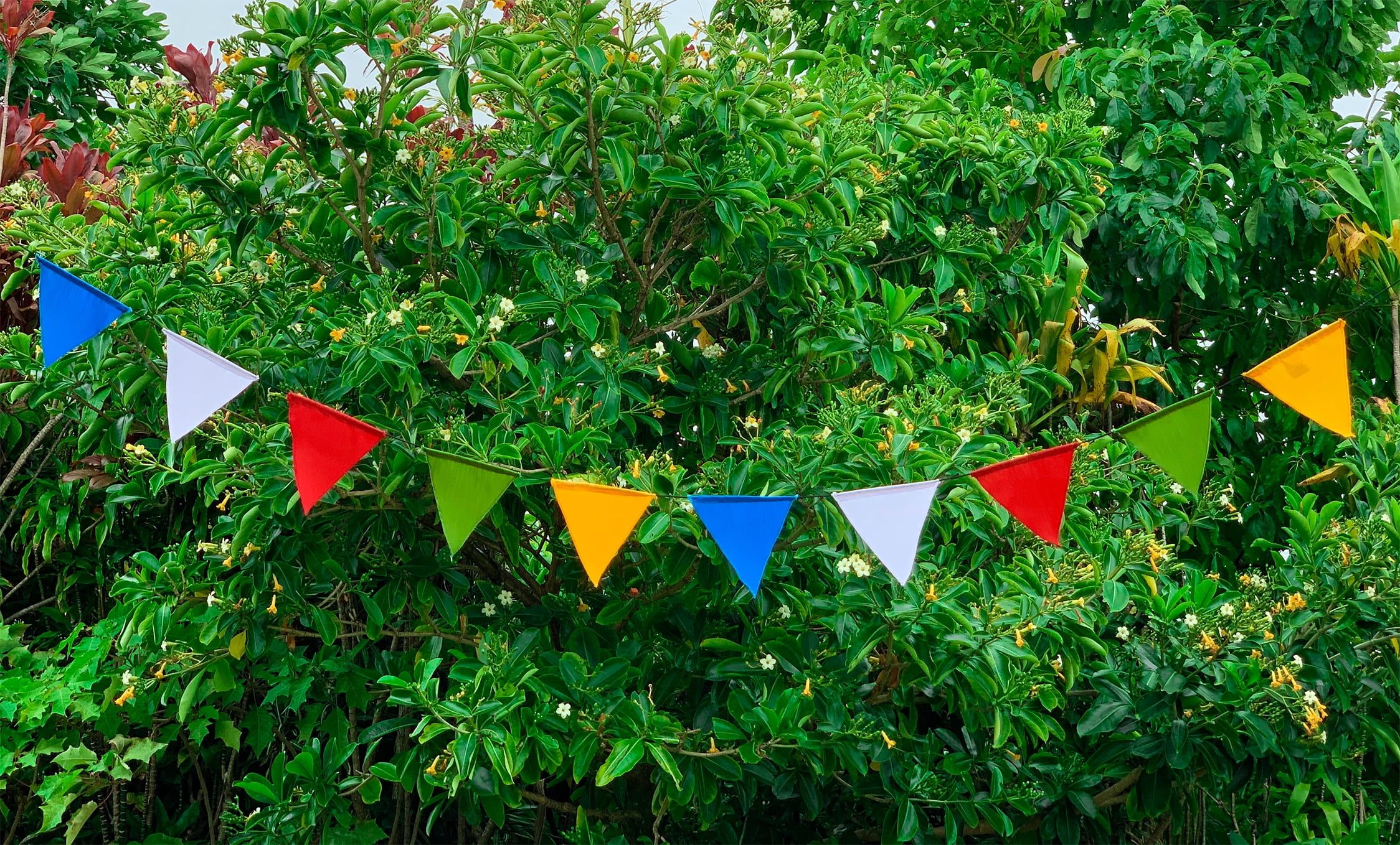Blank 5 color Prayer Flags Surged Edges Put Your Own Prayers 5"X5 ...