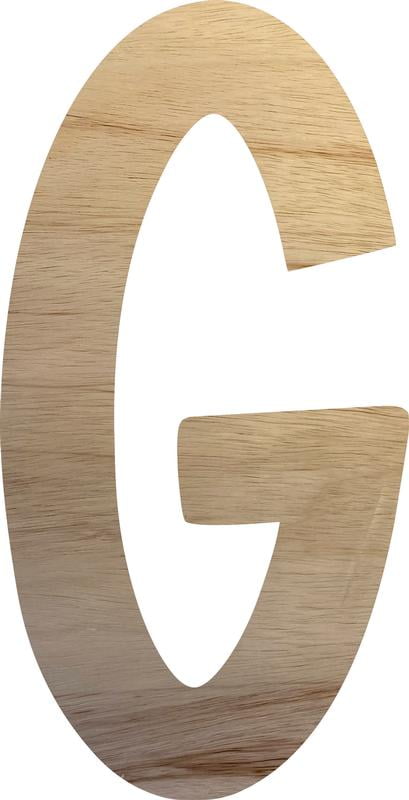 Blank 8'' Tall Wooden Alphabet Letter G, Paintable Girl Craft Wood ...