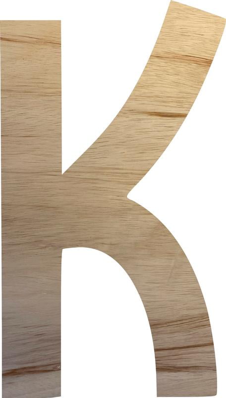 Blank 8'' Tall Wooden Alphabet Letter K, Paintable Girl Craft Wood ...